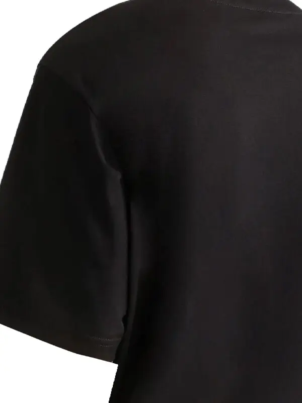 Dolce & Gabbana Dolce Gabbana Logo Patch Crewneck T-shirt - Black
