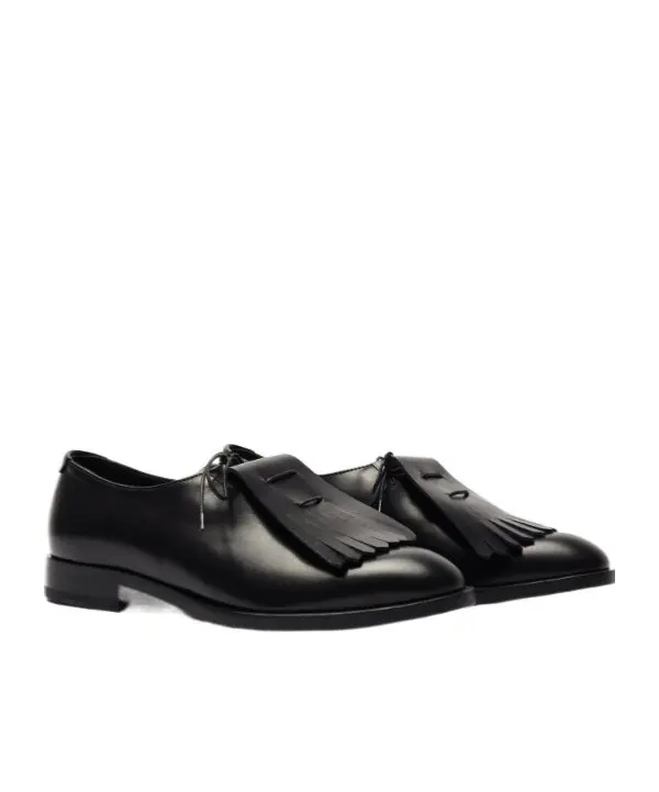 SCAROSSO Ester Lace-up Oxford Shoes With Removable Fringe