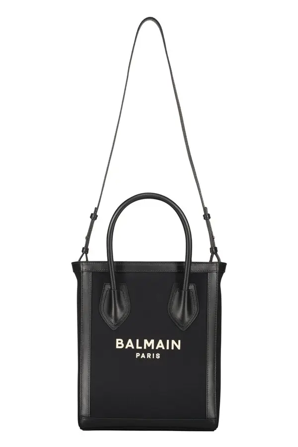Balmain Logo Lettering Strapped Tote Bag