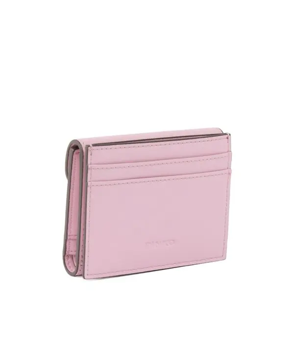 Pinko Buckle-detailed Folded Saddle Wallet - Pink