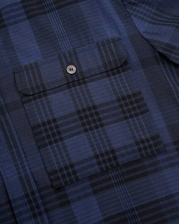 Burberry Long-sleeved Plaid Shirt