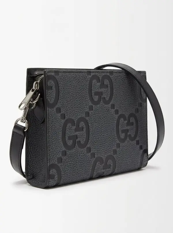 Gucci Jumbo Gg Mini Clutch Bag - Black