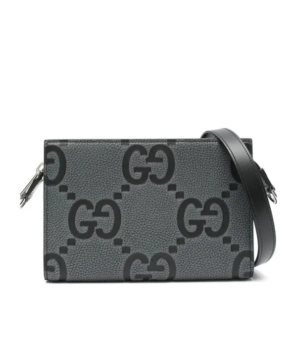 Gucci Jumbo Gg Mini Clutch Bag - Black