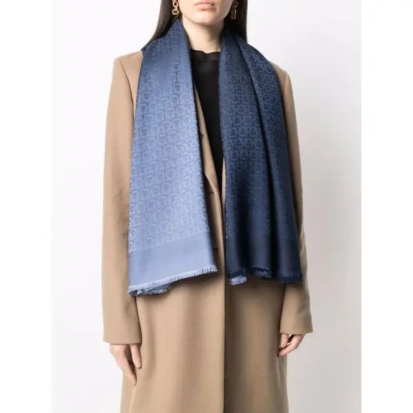 FERRAGAMO Gancini-print Scarf