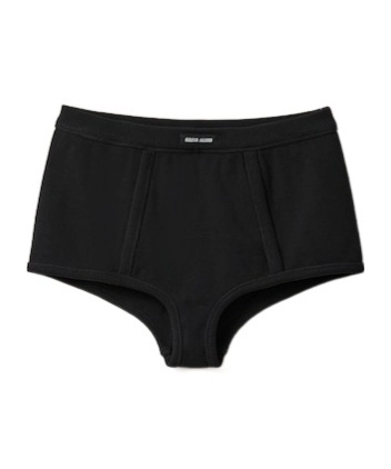 Miu Miu Ribbed Knit Boxer Shorts