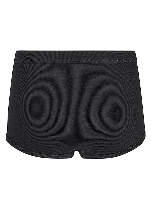 Miu Miu Ribbed Knit Boxer Shorts