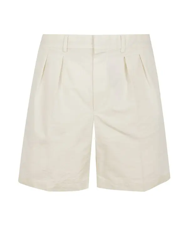 TOM FORD Fluid Poplin Tailored Shorts - Ecru