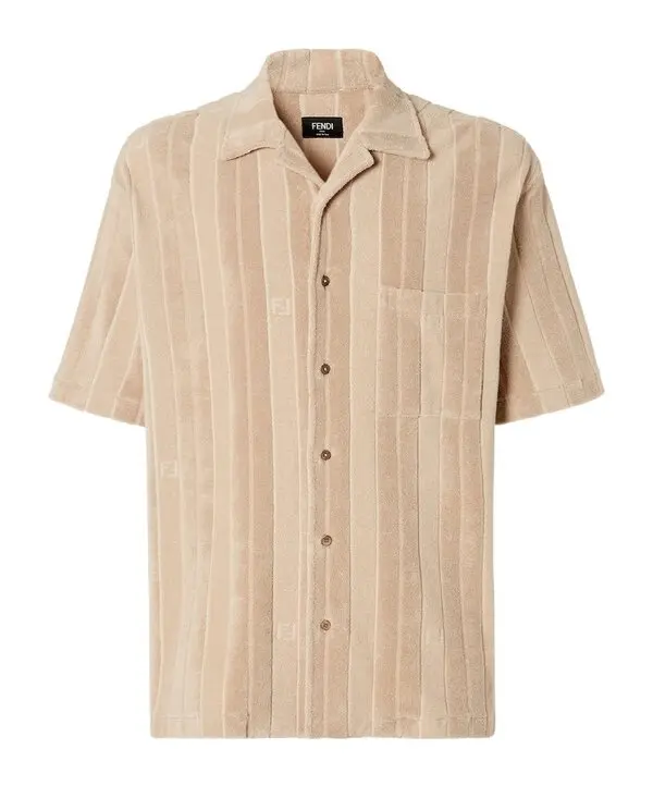 Fendi Terry Jacquard Bowling Shirt