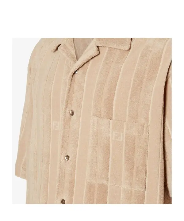 Fendi Terry Jacquard Bowling Shirt