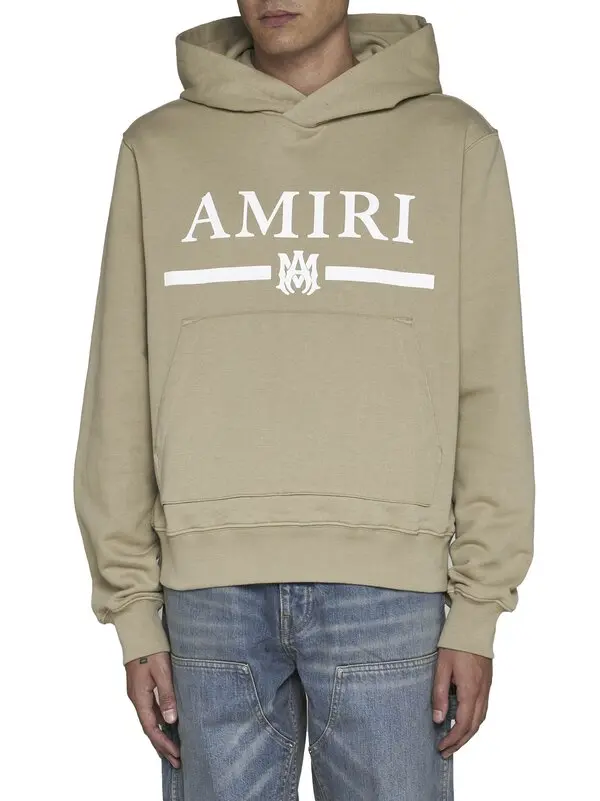 Amiri M.a. Bar Logo-print Cotton Hoodie