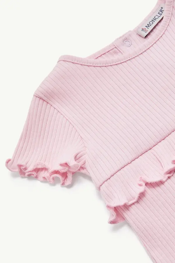 Moncler Cotton Ruffled Romper