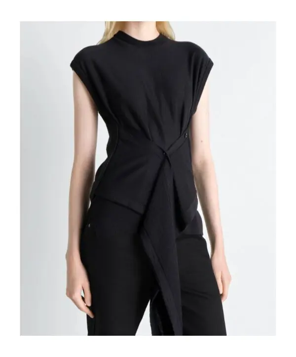 LEMAIRE Sleeveless Buttoned Knitted Top