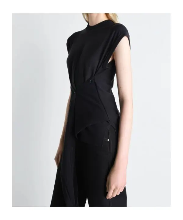 LEMAIRE Sleeveless Buttoned Knitted Top