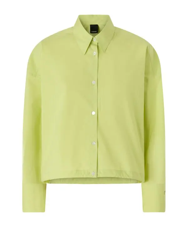 Pinko Boxy Poplin Shirt - Yellow