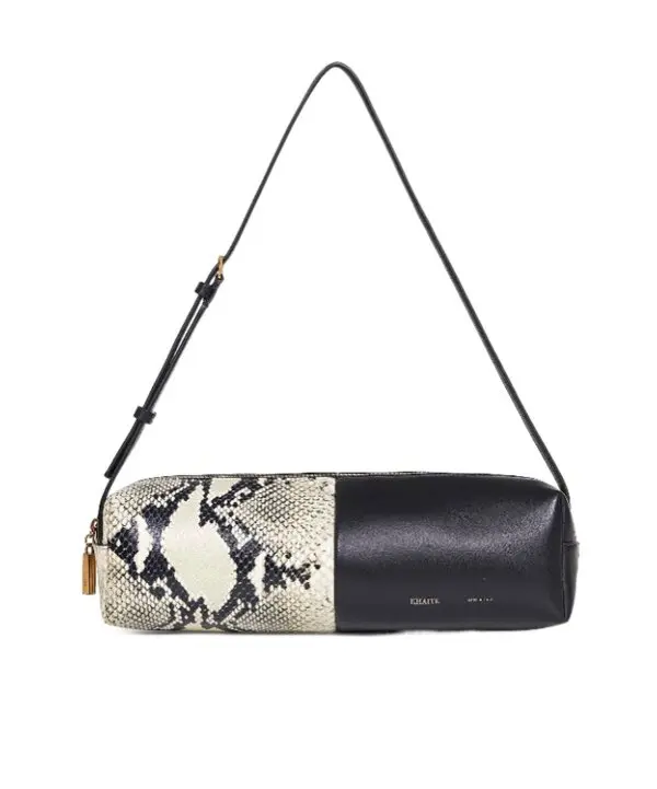 Khaite Kye Paneled Shoulder Bag - Black