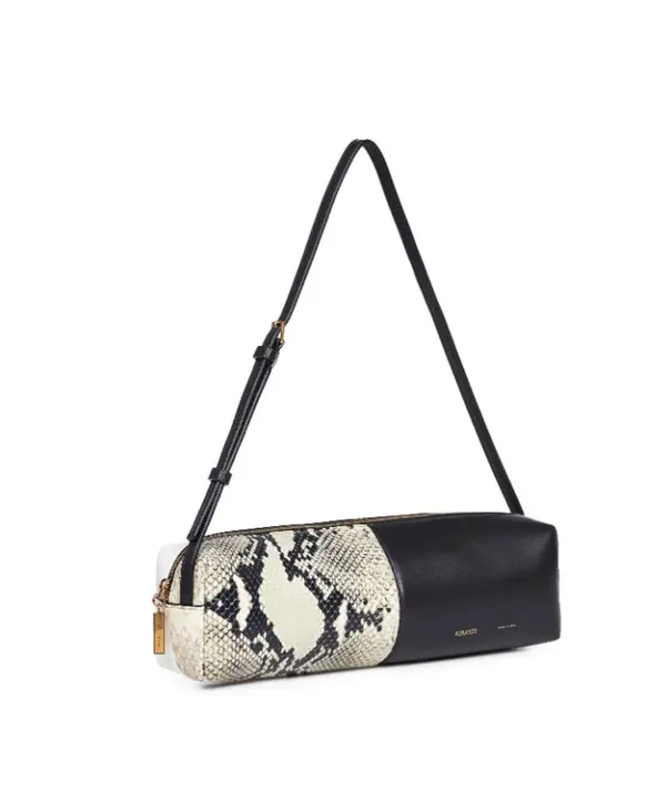 Khaite Kye Paneled Shoulder Bag - Black