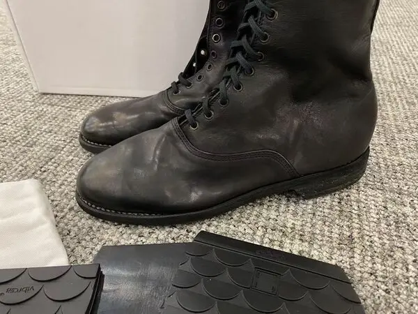 Guidi Knee-high Lace-up Round Toe Boots