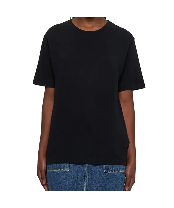 Khaite Mae Logo Patch Crewneck T-shirt
