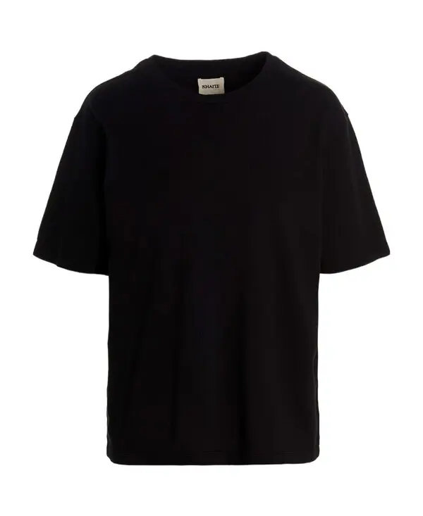 Khaite Mae Logo Patch Crewneck T-shirt