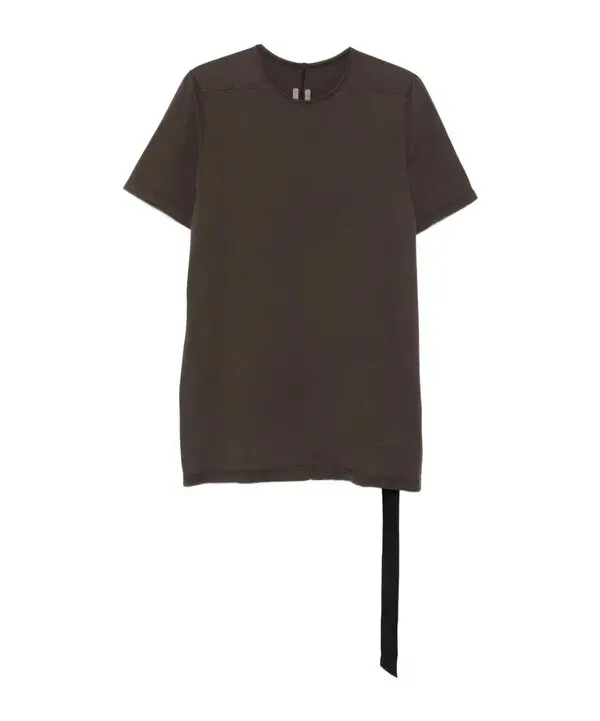 Rick Owens Short Sleeved Draped Hem T-shirt - Black
