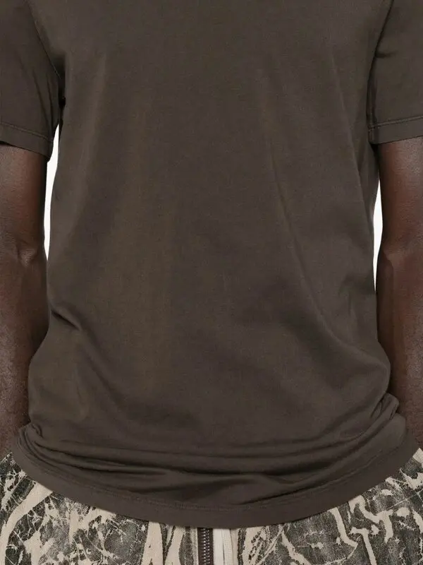 Rick Owens Short Sleeved Draped Hem T-shirt - Black