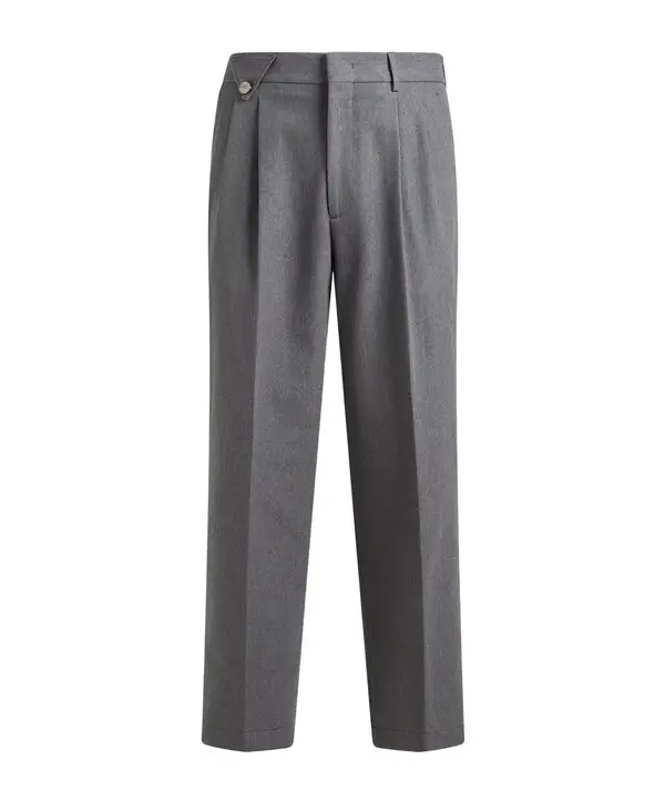 Etro Belt Loop Casual Pants With Ruching Detailing - Grey