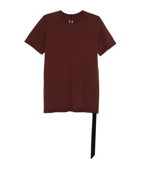 Rick Owens Short Sleeved Draped Hem T-shirt
