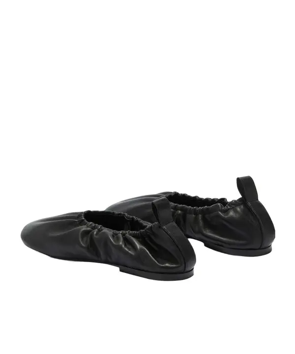 JIL SANDER Gathered Detail Slip-on Flat Ballerinas