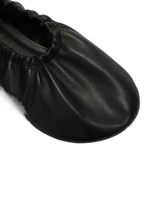 JIL SANDER Gathered Detail Slip-on Flat Ballerinas