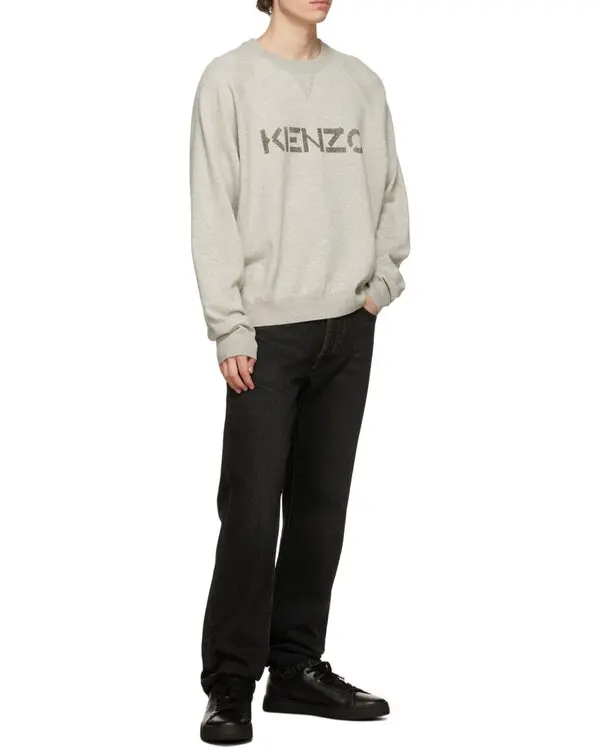 Kenzo Logo Crew Neck Jumper - Gray