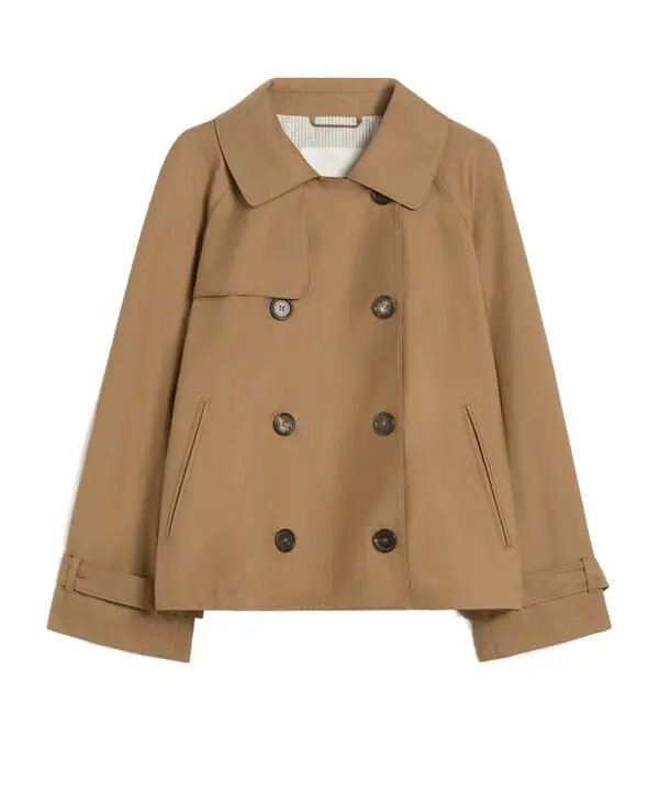Max Mara Tesoro Double-breasted Short Jacket - Brown