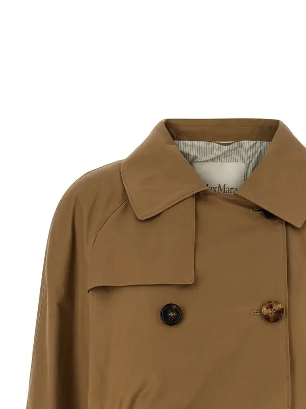 Max Mara Tesoro Double-breasted Short Jacket - Brown