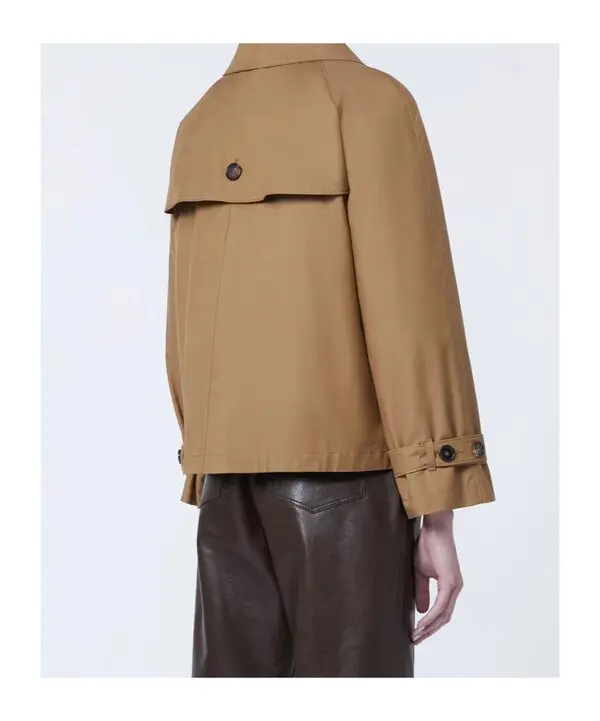 Max Mara Tesoro Double-breasted Short Jacket - Brown
