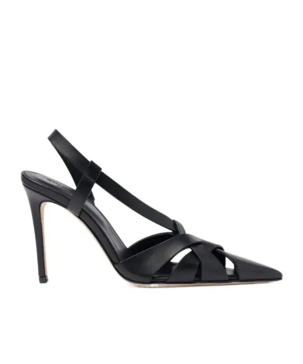 SCAROSSO Athena Slingback Pumps - Black
