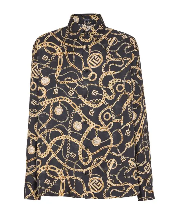 Balmain Chaînes Pattern Printed Shirt - Multi-color