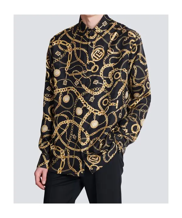 Balmain Chaînes Pattern Printed Shirt - Multi-color