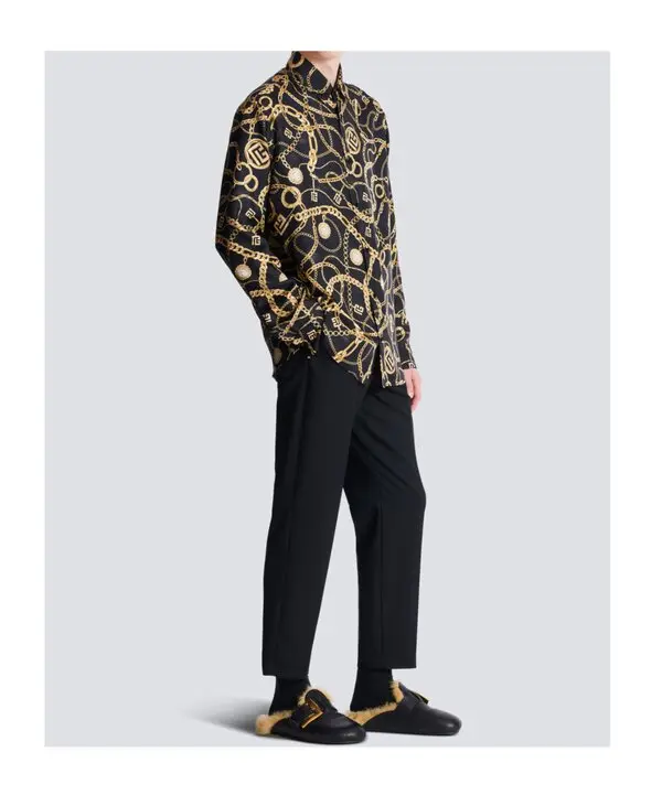 Balmain Chaînes Pattern Printed Shirt - Multi-color
