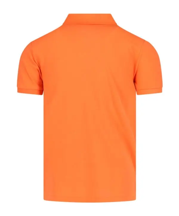 Polo Ralph Lauren Logo Embroidered Short-sleeved Polo Shirt - Orange