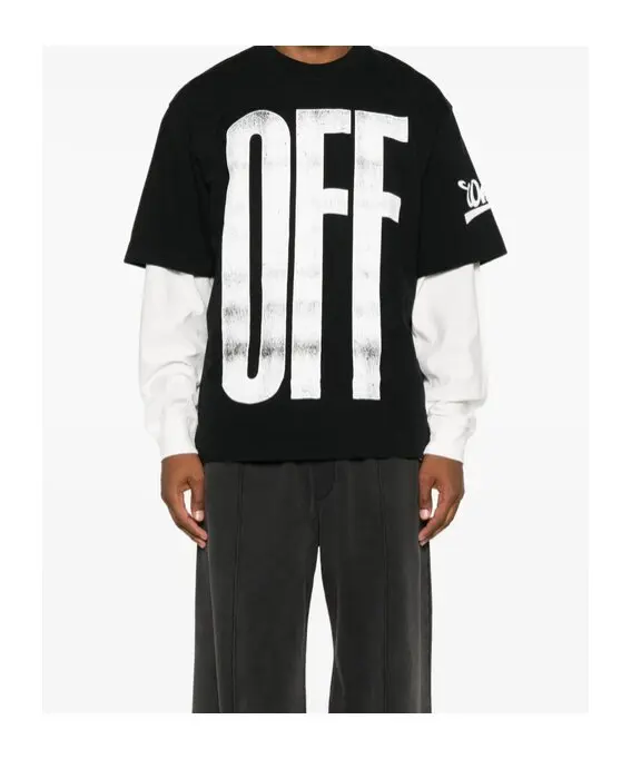 Off-White Logo Printed Crewneck T-shirt