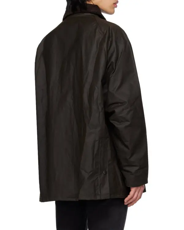 Barbour Bedale Wax Jacket With Corduroy Details - Black