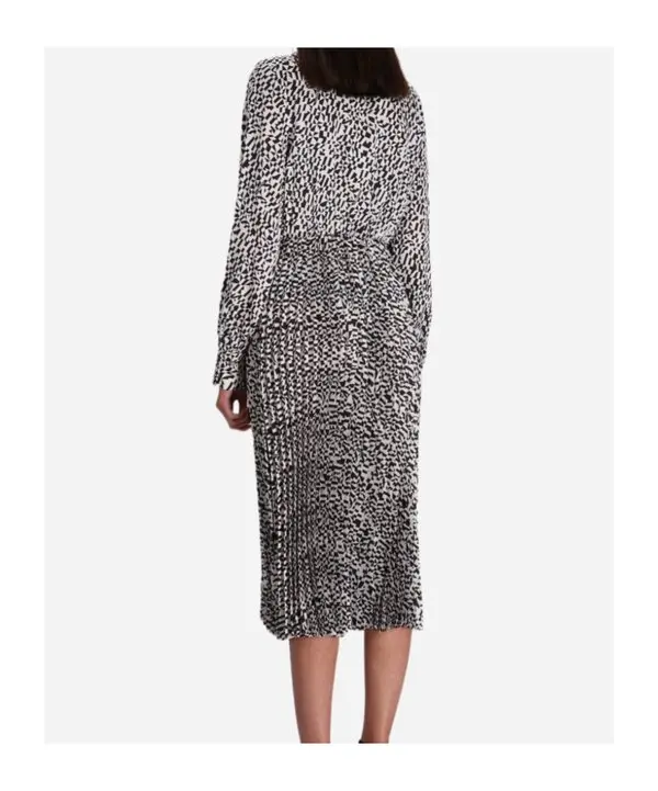 Karl Lagerfeld Long Sleeve Graphic Print Dress