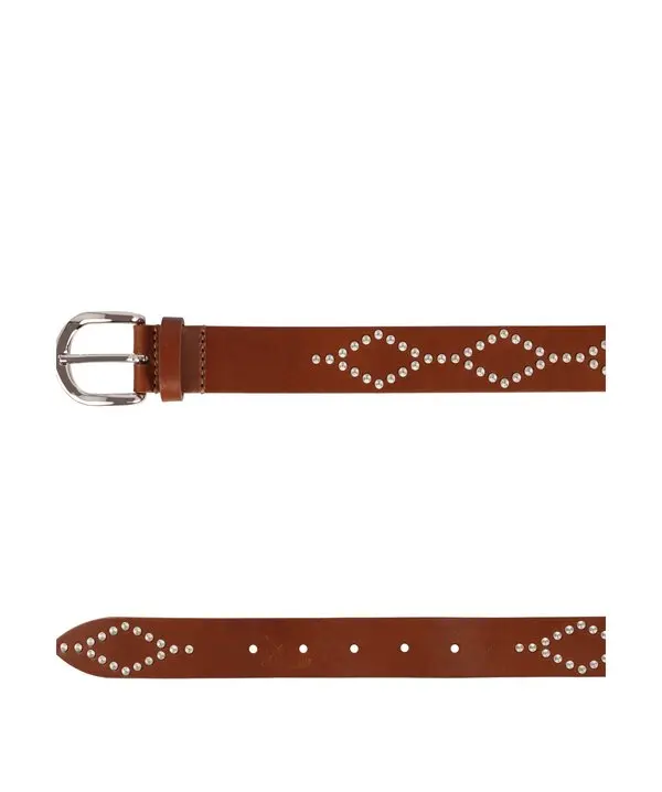 Isabel Marant Étoile Studded Leather Belt - Brown