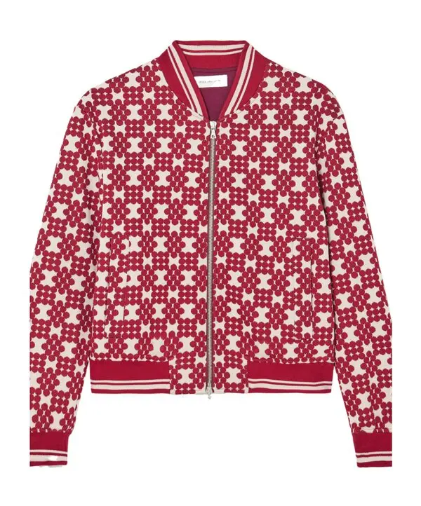 Dries Van Noten Jacquard Knit Bomber Jacket