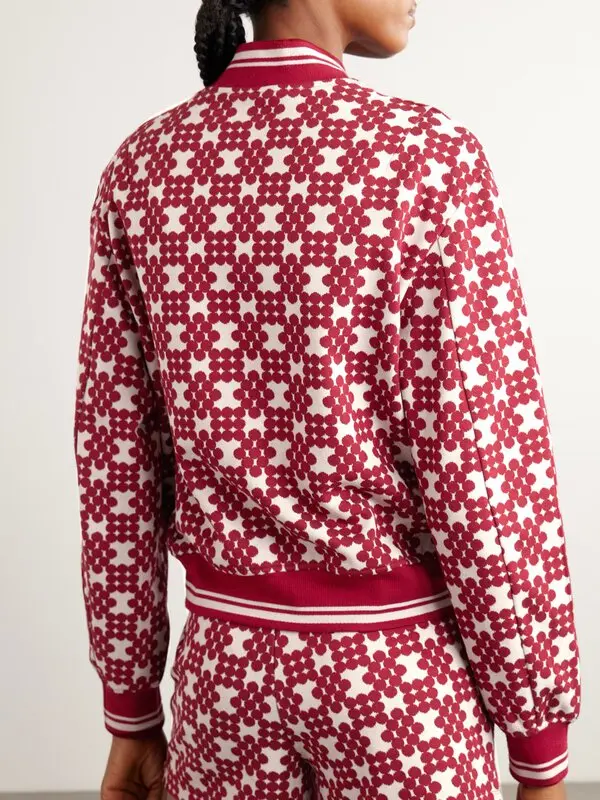 Dries Van Noten Jacquard Knit Bomber Jacket