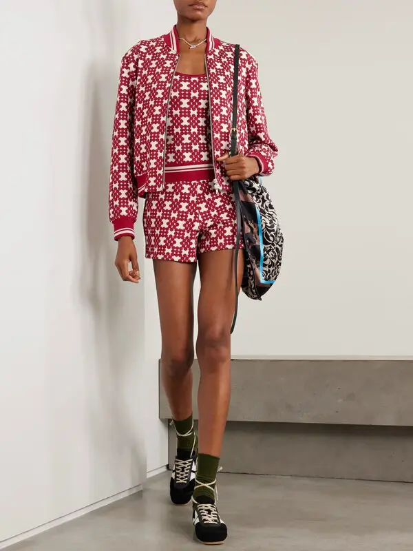 Dries Van Noten Jacquard Knit Bomber Jacket