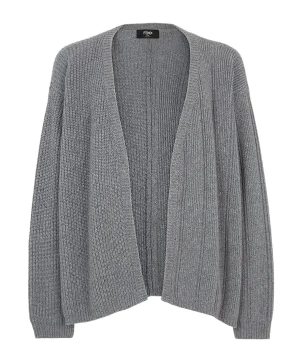 Fendi Open Front Knitted Cardigan