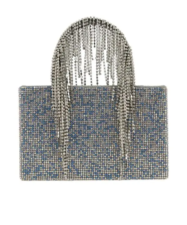 Kara Embellished Tote Bag - Gray