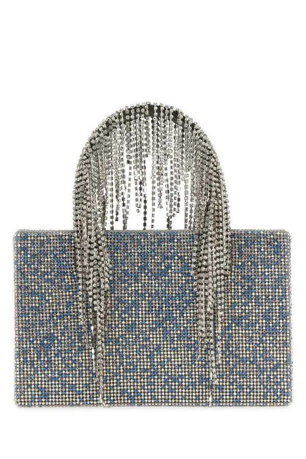 Kara Embellished Tote Bag - Gray