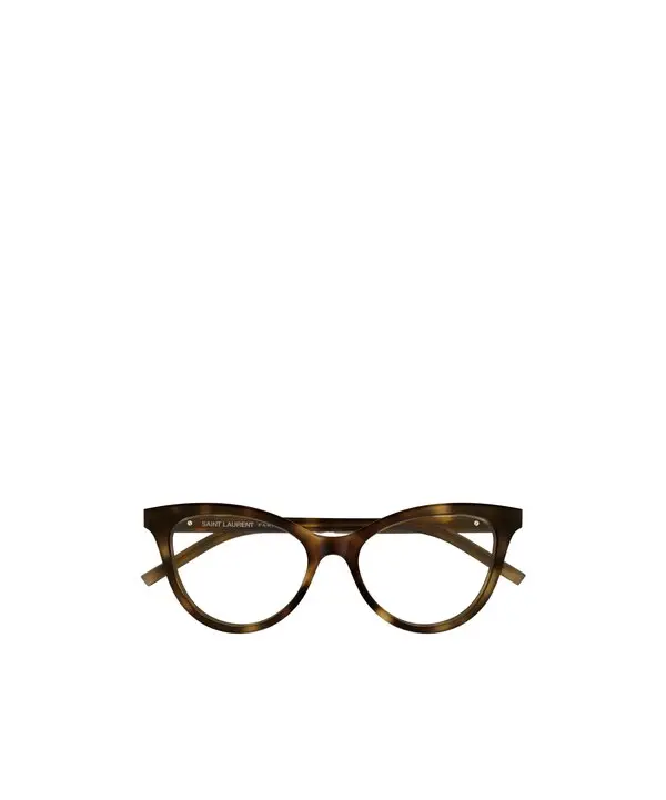 Saint Laurent Cat Eye Frame Glasses - Brown