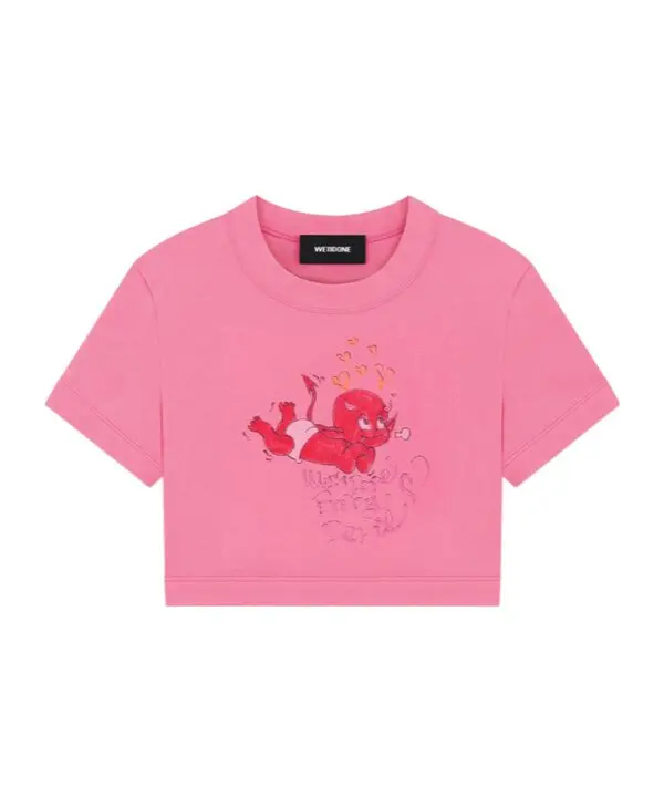 We11Done Doodle Monster-print T-shirt